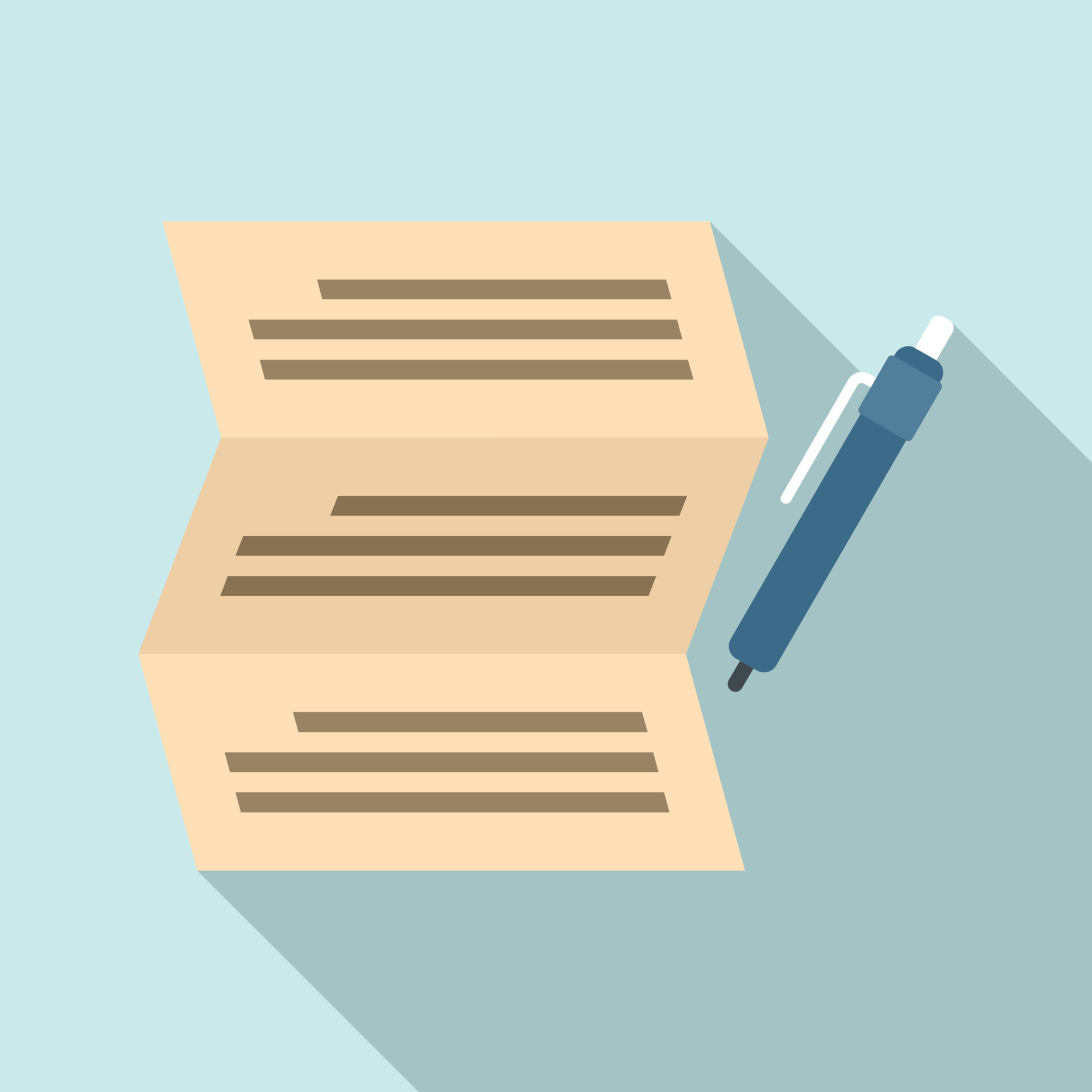 Syllabus write paper icon, flat style 14681192 Vector Art at Vecteezy Syllabus write paper icon, flat style 14681192 Vector Art at Vecteezy