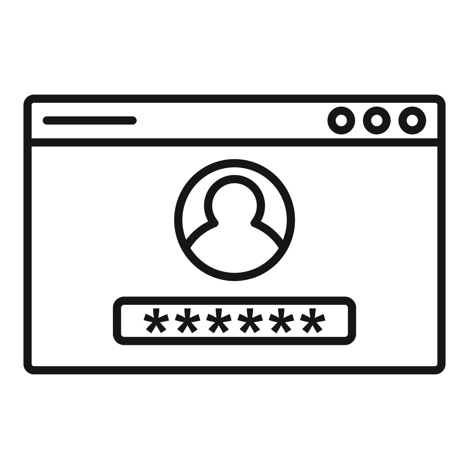 Web authentication icon, outline style 14682085 Vector Art at Vecteezy