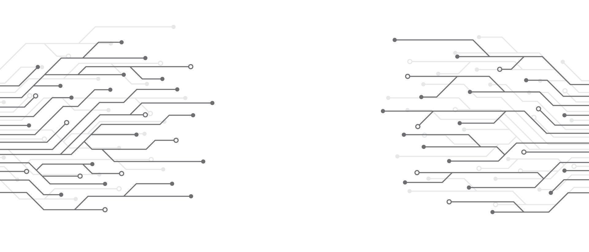 Circuit board electronics digital technology banner. Abstract ...