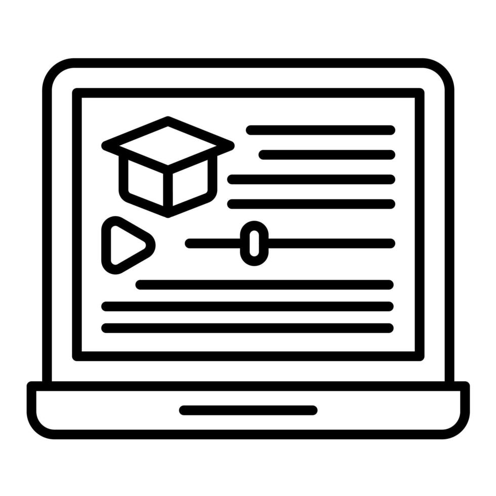 Course Line Icon 14690015 Vector Art at Vecteezy