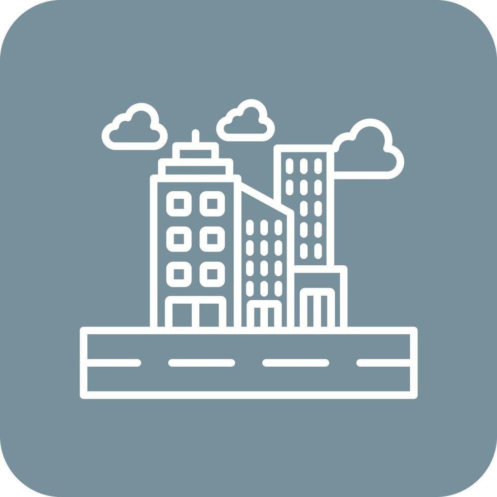 Cityscape Line Round Corner Background Icons 14690093 Vector Art At Vecteezy