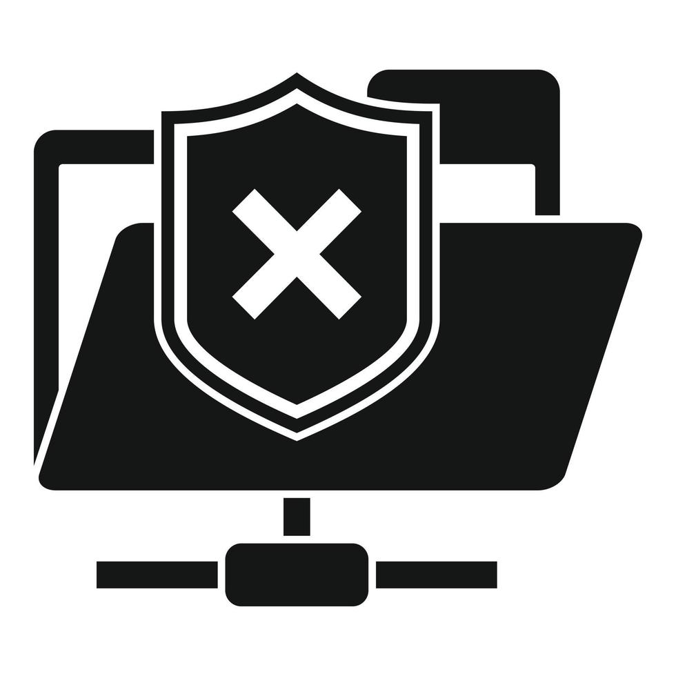 Folder access authentication icon, simple style 14693587 Vector Art at Vecteezy