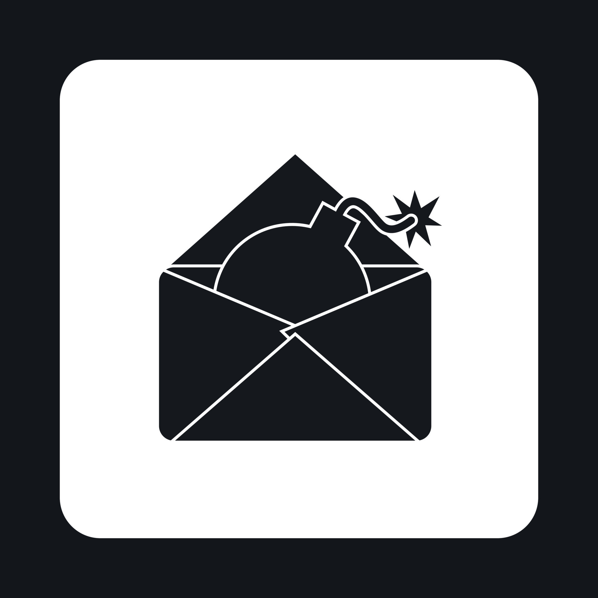 Hacking E Mail Icon Simple Style 14694684 Vector Art At Vecteezy