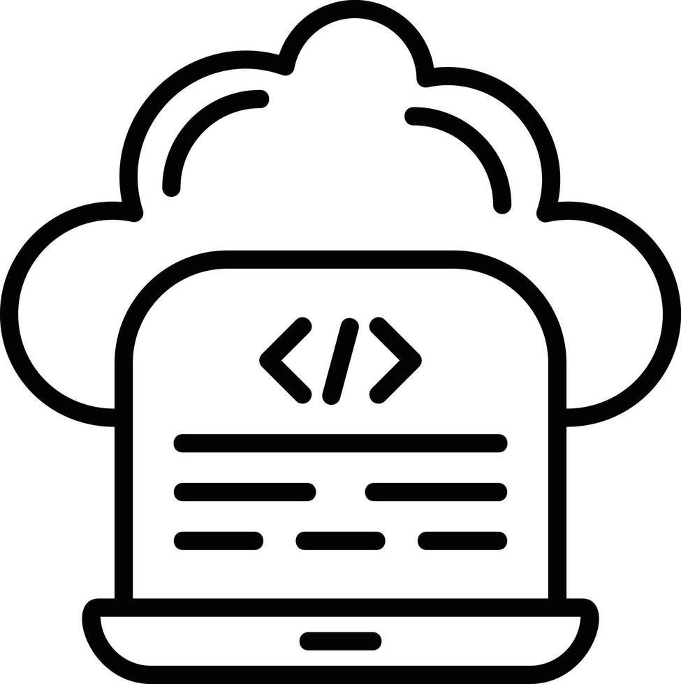 Cloud Coding Vector Icon 14695289 Vector Art at Vecteezy
