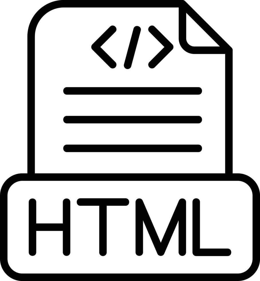Html File Vector Icon 14695319 Vector Art At Vecteezy 2444