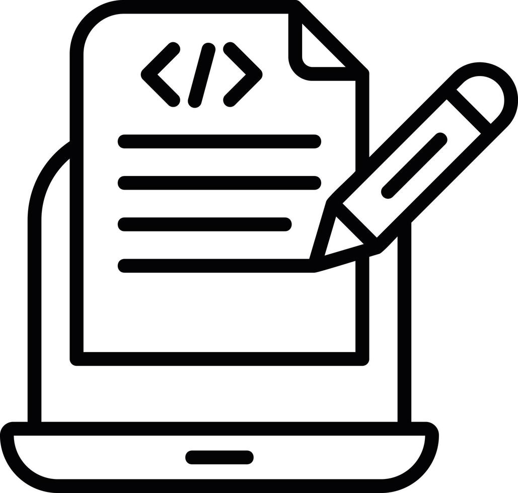 icono de vector de notas de programación 14695439 Vector en Vecteezy