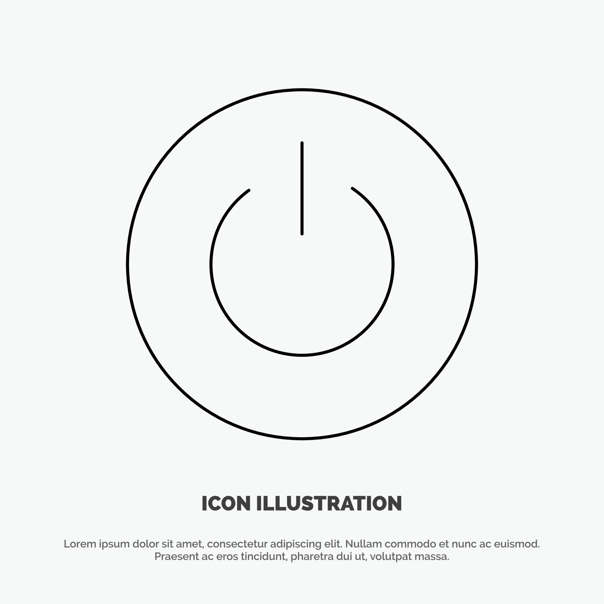 Interface On Power Ui User Line Icon Vector 14696692 Vector Art At Vecteezy
