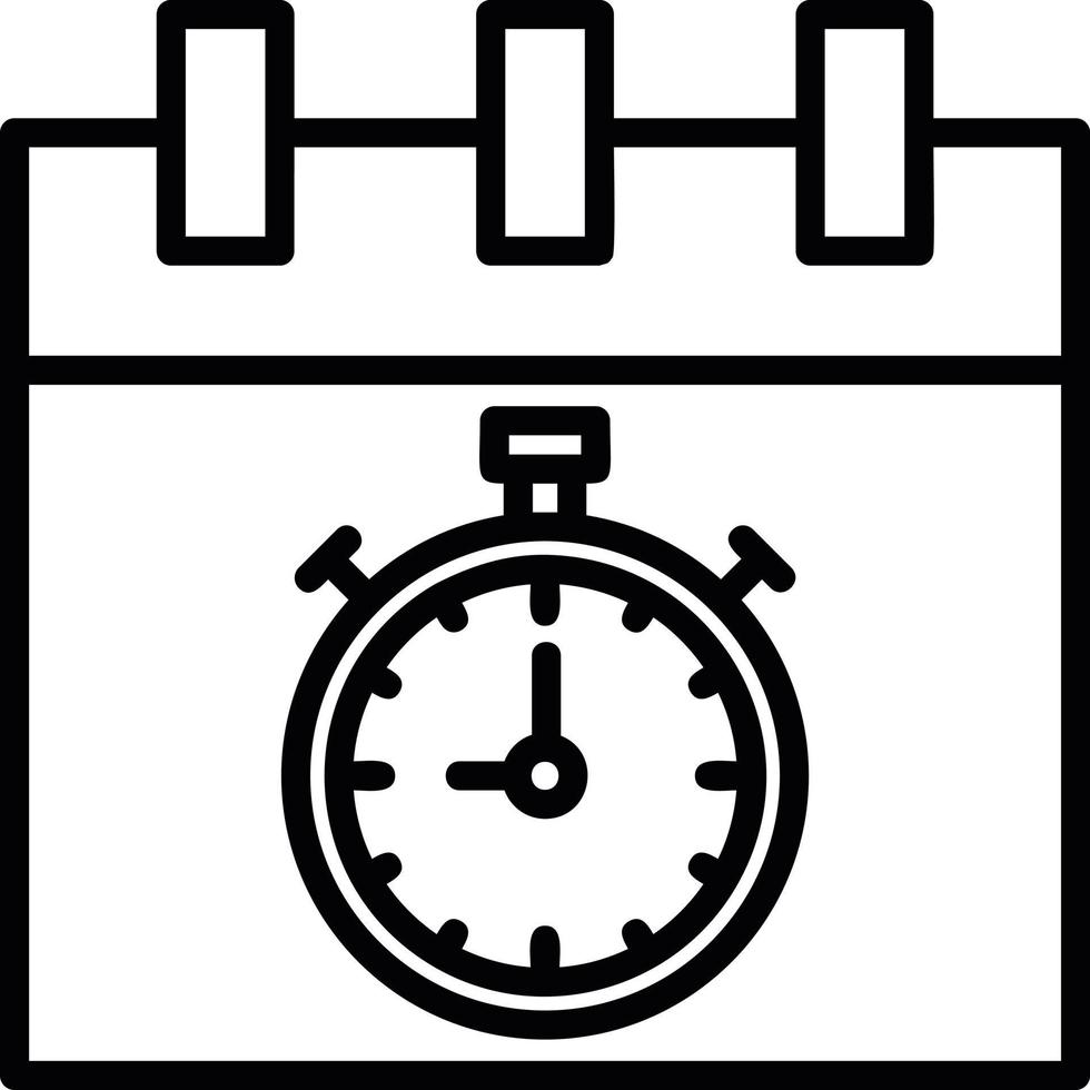 Timer Line Icon 14696942 Vector Art at Vecteezy