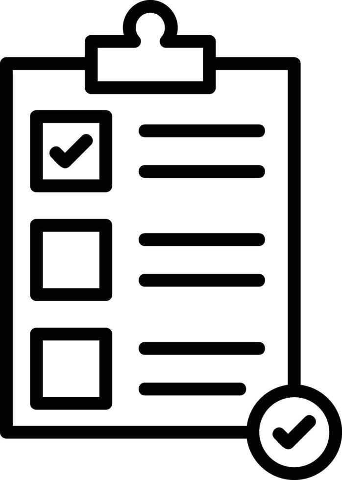 Tasks Line Icon 14697012 Vector Art at Vecteezy