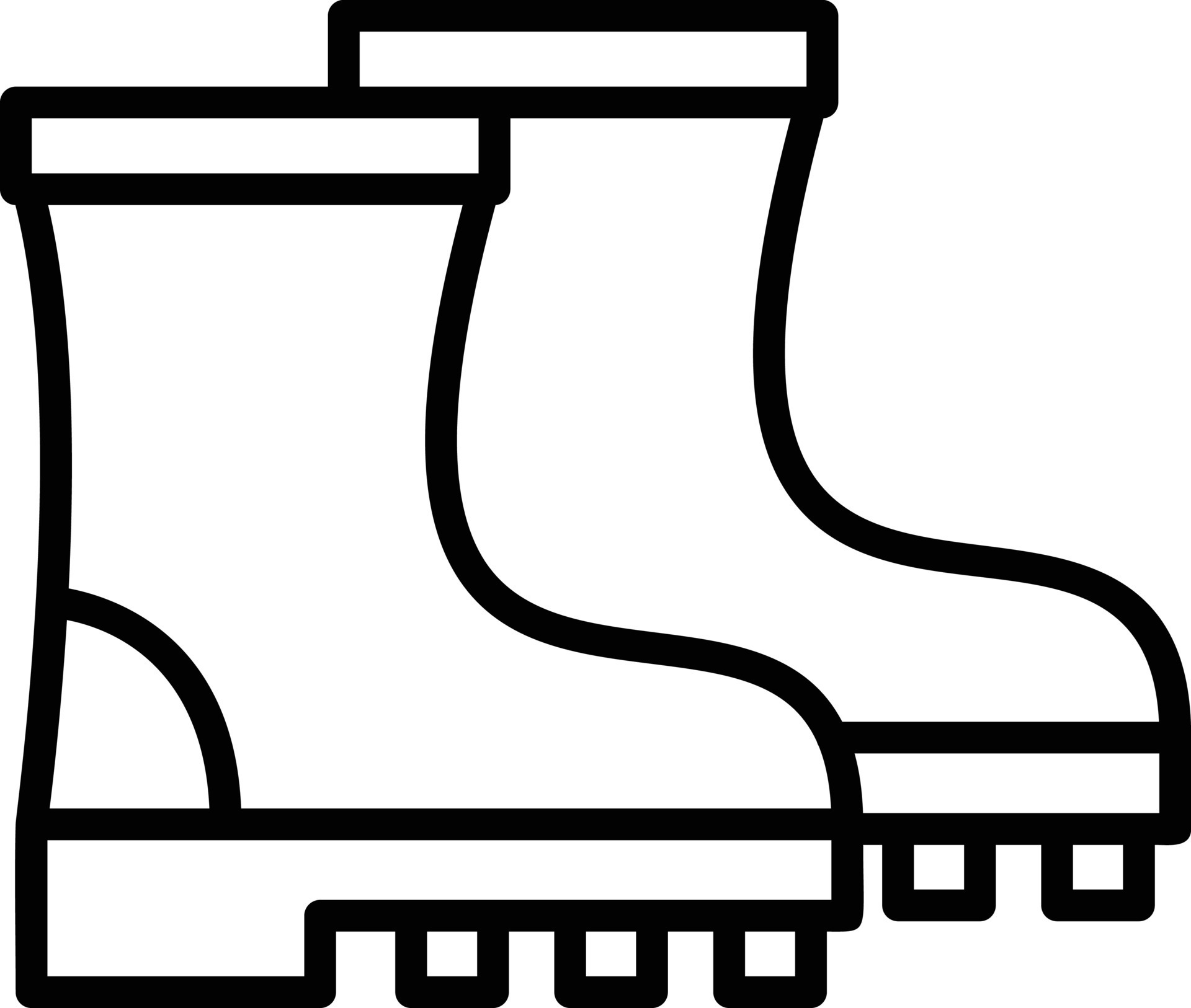 Boots Line Icon 14697197 Vector Art at Vecteezy