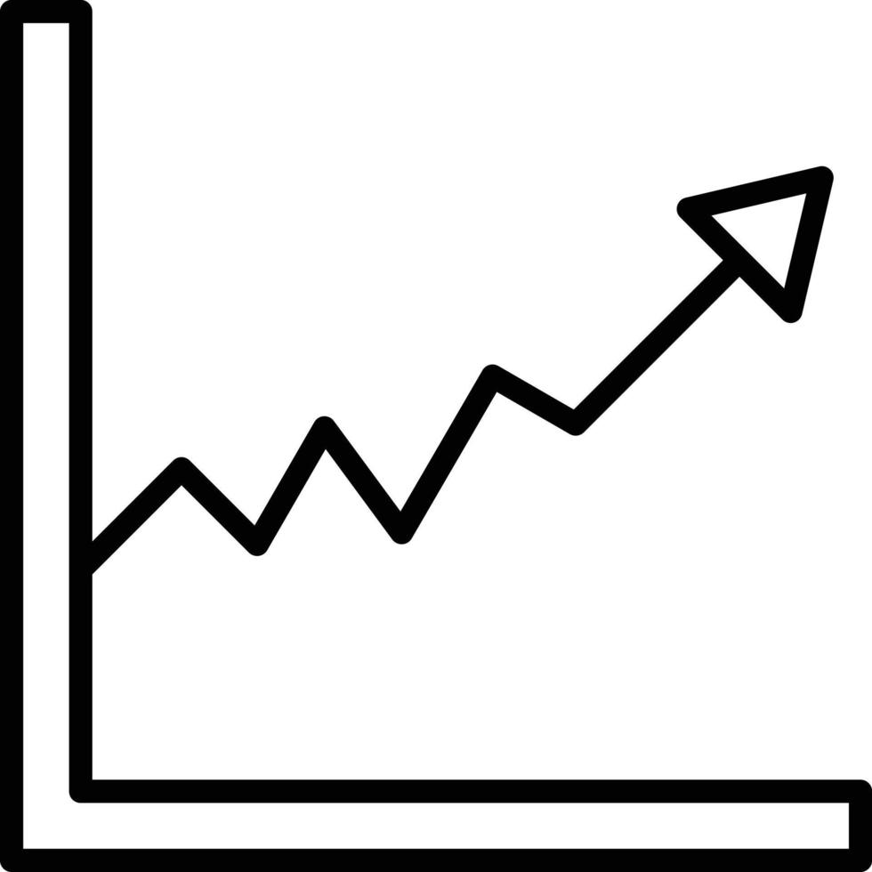 Line Graph Line Icon 14697247 Vector Art at Vecteezy