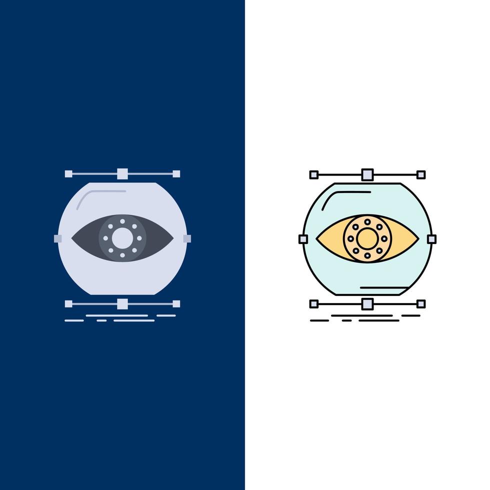 Visualize Conception Monitoring Monitoring Vision Flat Color Icon