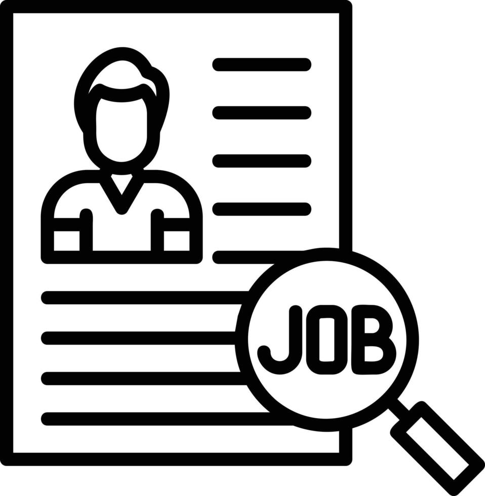 Job Line Icon 14698752 Vector Art at Vecteezy