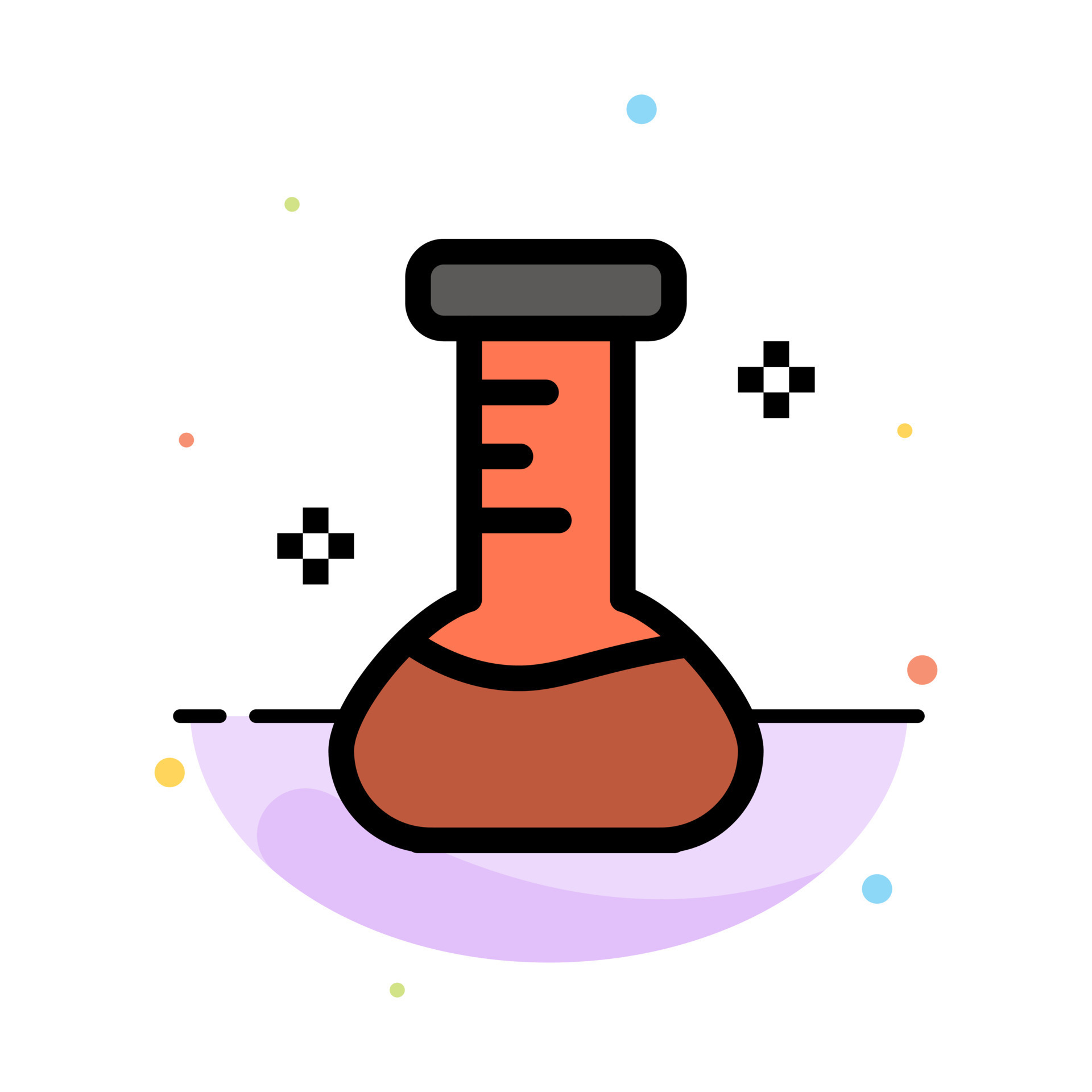 Chemical Flask Laboratory Abstract Flat Color Icon Template 14699688 Vector Art At Vecteezy