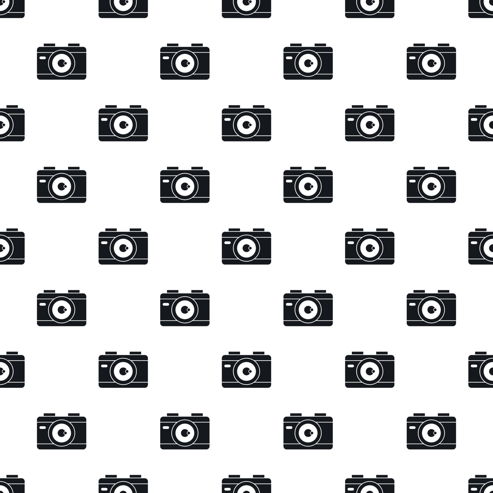 Camera pattern, simple style 14699838 Vector Art at Vecteezy