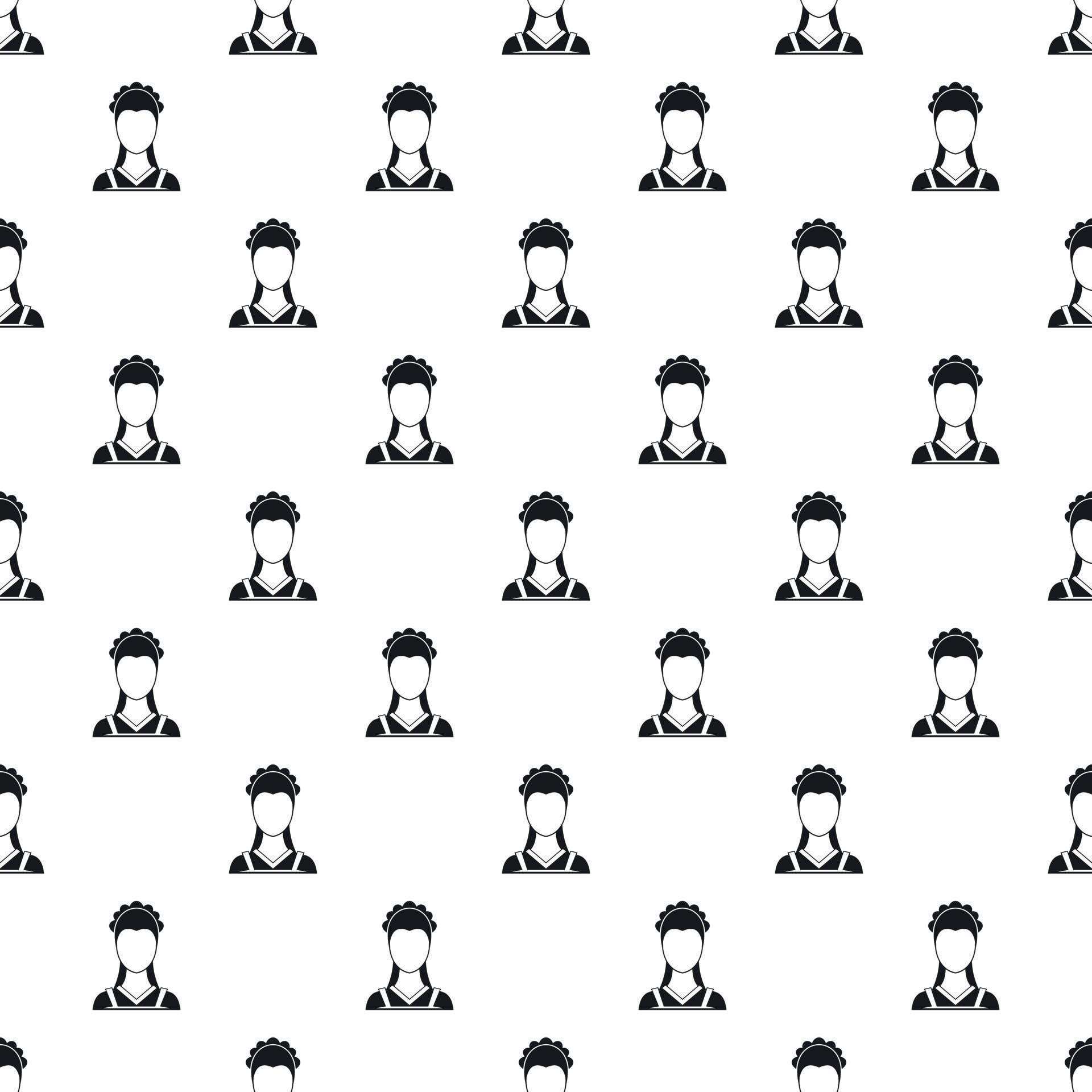 Maid pattern, simple style 14700032 Vector Art at Vecteezy