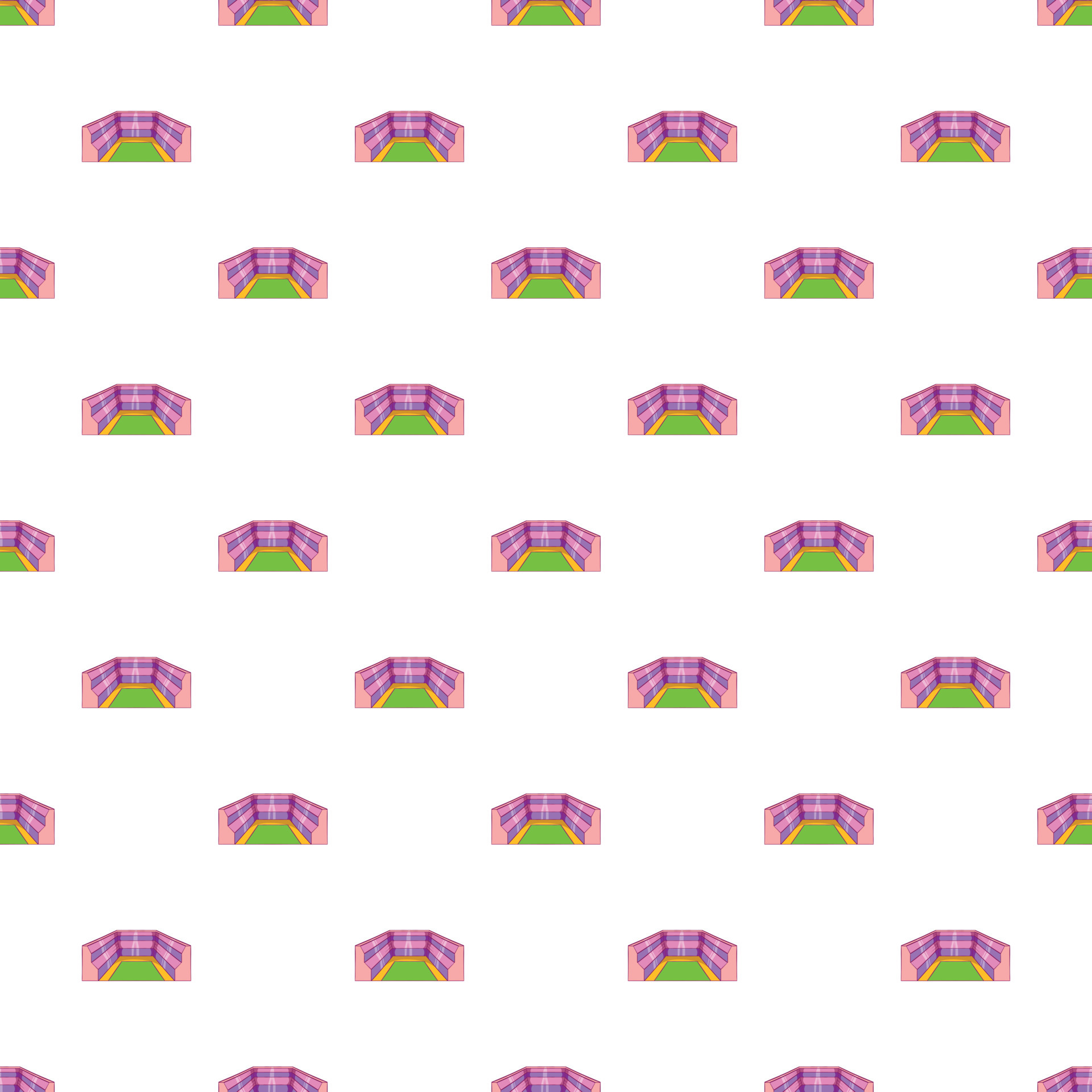 Rectangular stadium pattern, cartoon style 14700445 Vector Art at Vecteezy