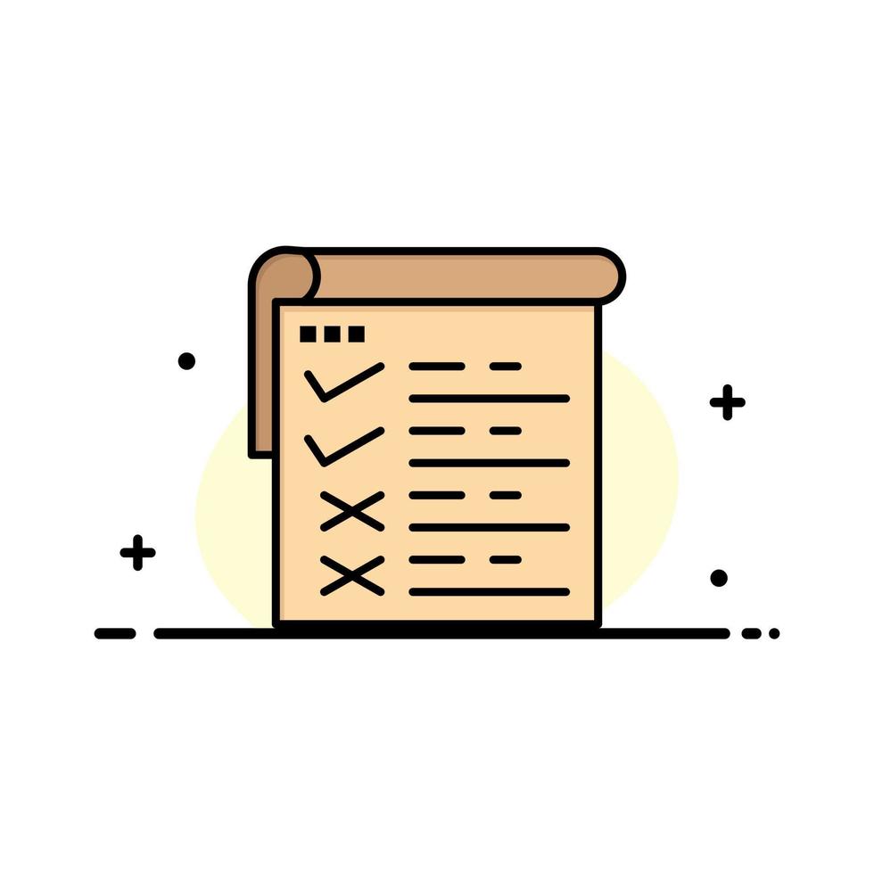Checklist Testing Report Qa Business Logo Template Flat Color 14702294