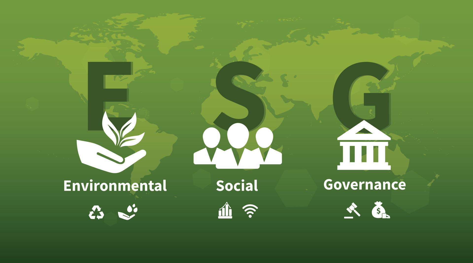 Esg Environmental Social And Corporate Governance Banner Information