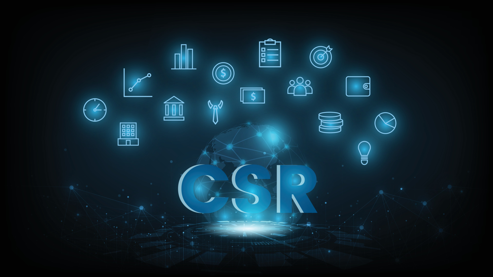 CSR-Social Responsibility Web Banner Icon Set Web Header Banner w ...
