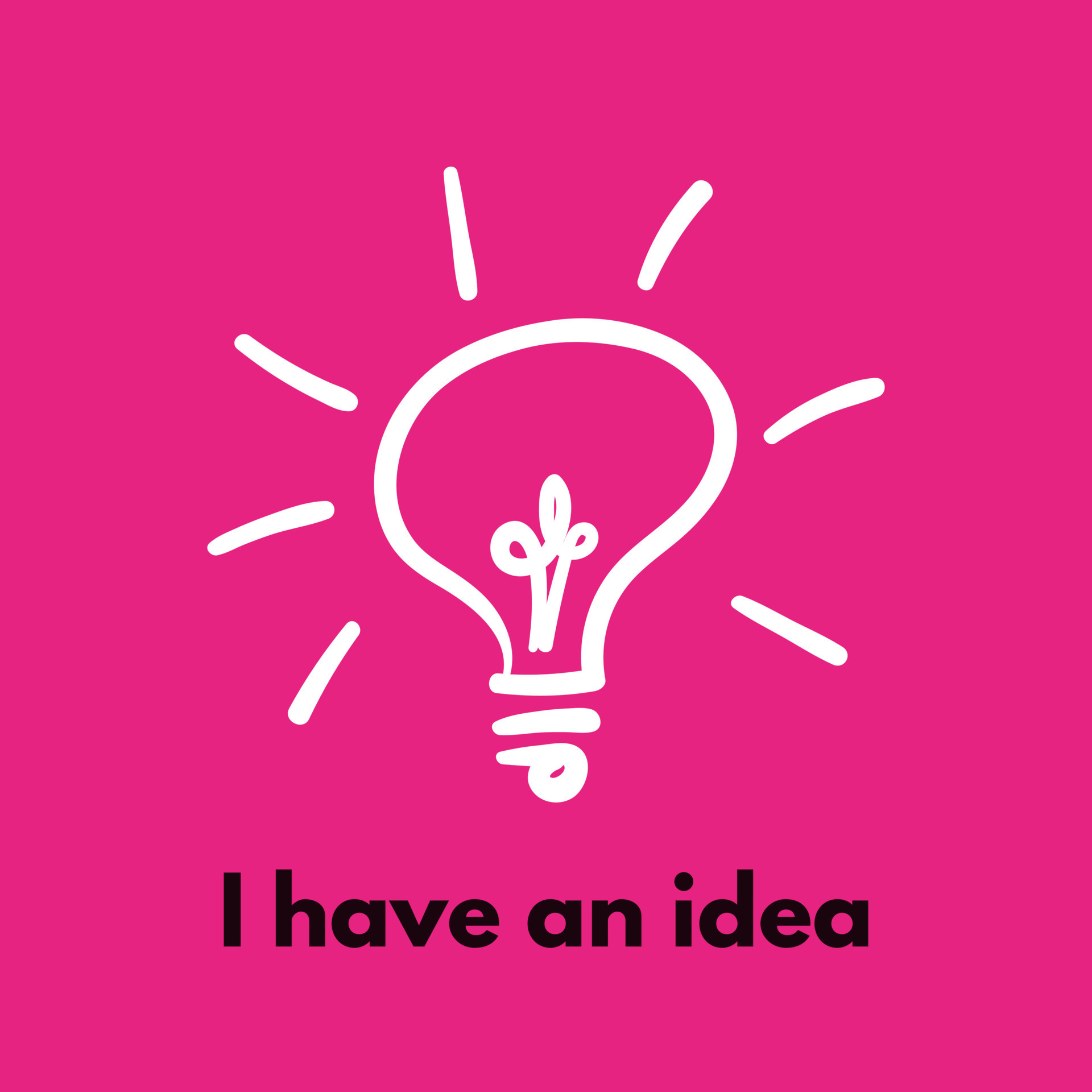I have an idea 14704224 Vector Art at Vecteezy