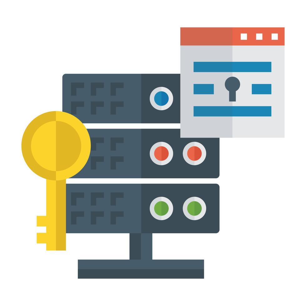 Trendy Database Encryption 14704394 Vector Art at Vecteezy