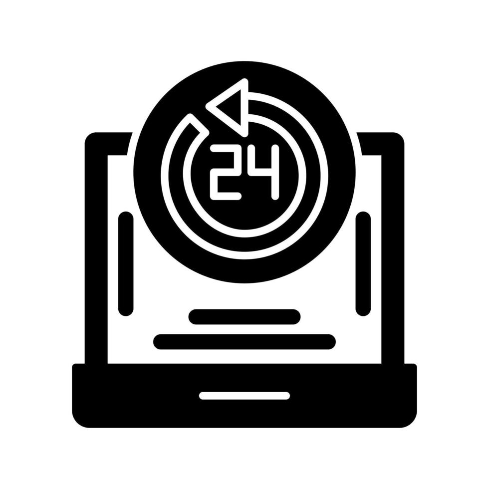 icono de vector de soporte 24h 14707206 Vector en Vecteezy