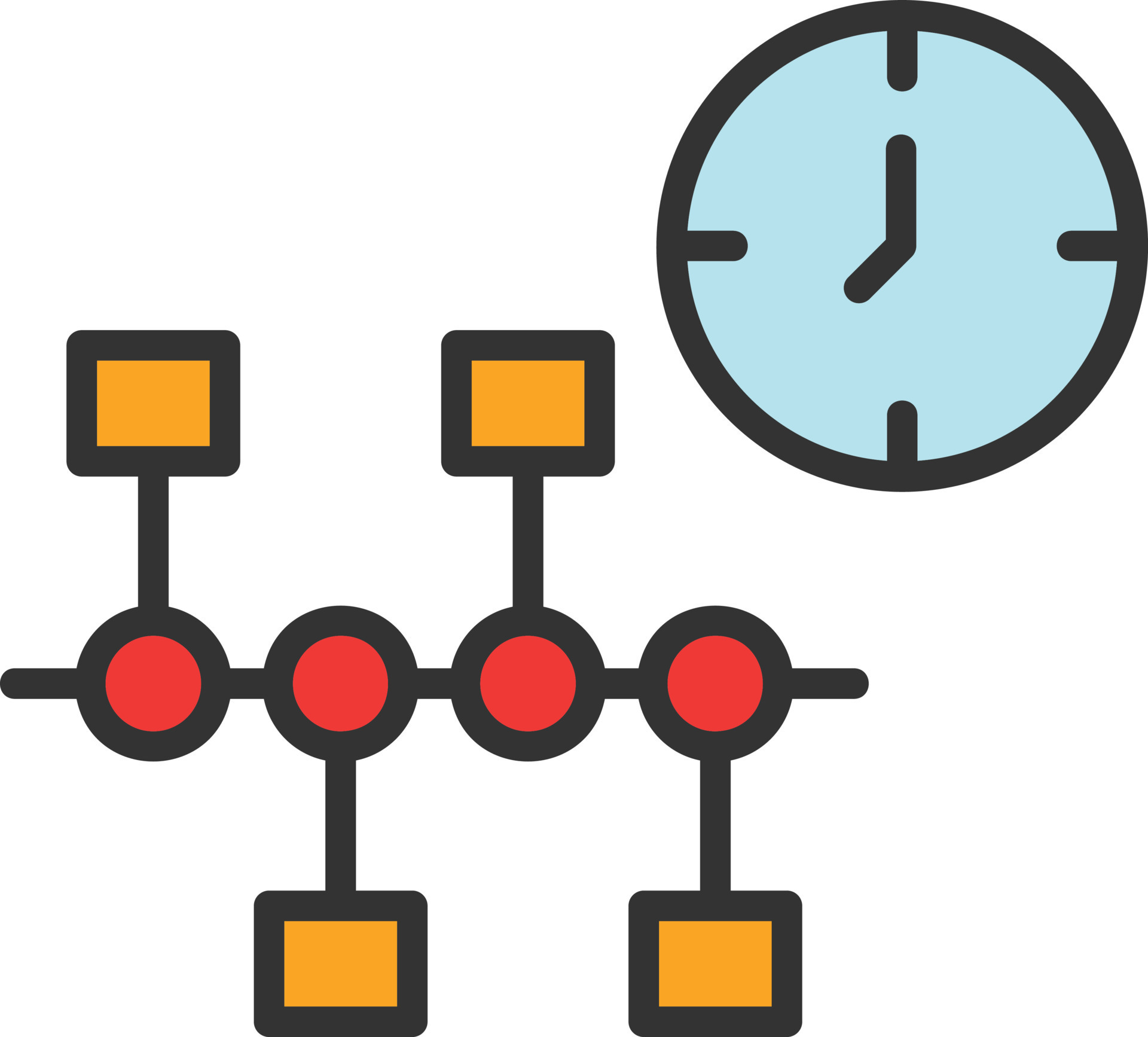 Timeline Line Filled Icon 14714627 Vector Art at Vecteezy