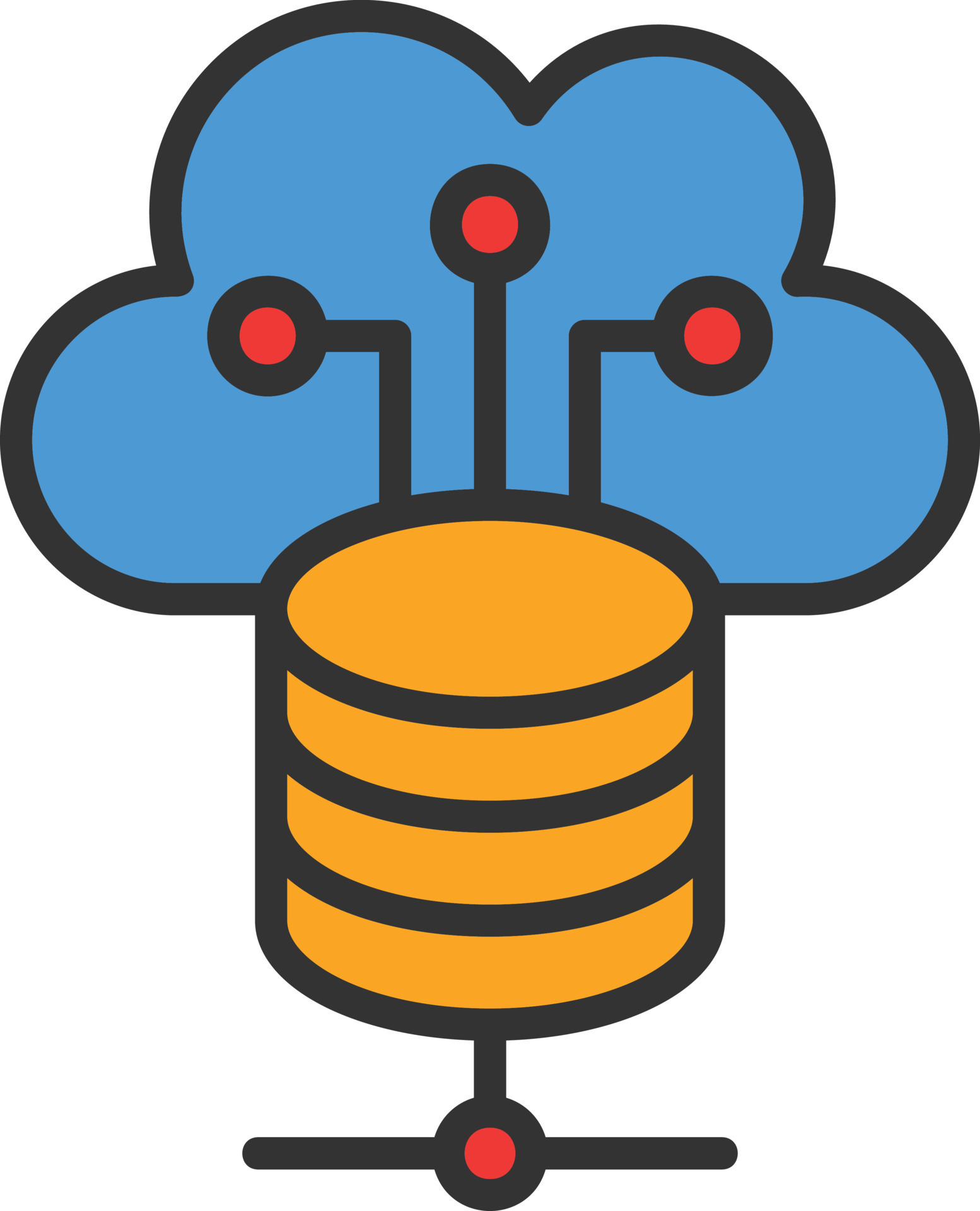 Cloud Storage Line Filled Icon 14715506 Vector Art at Vecteezy