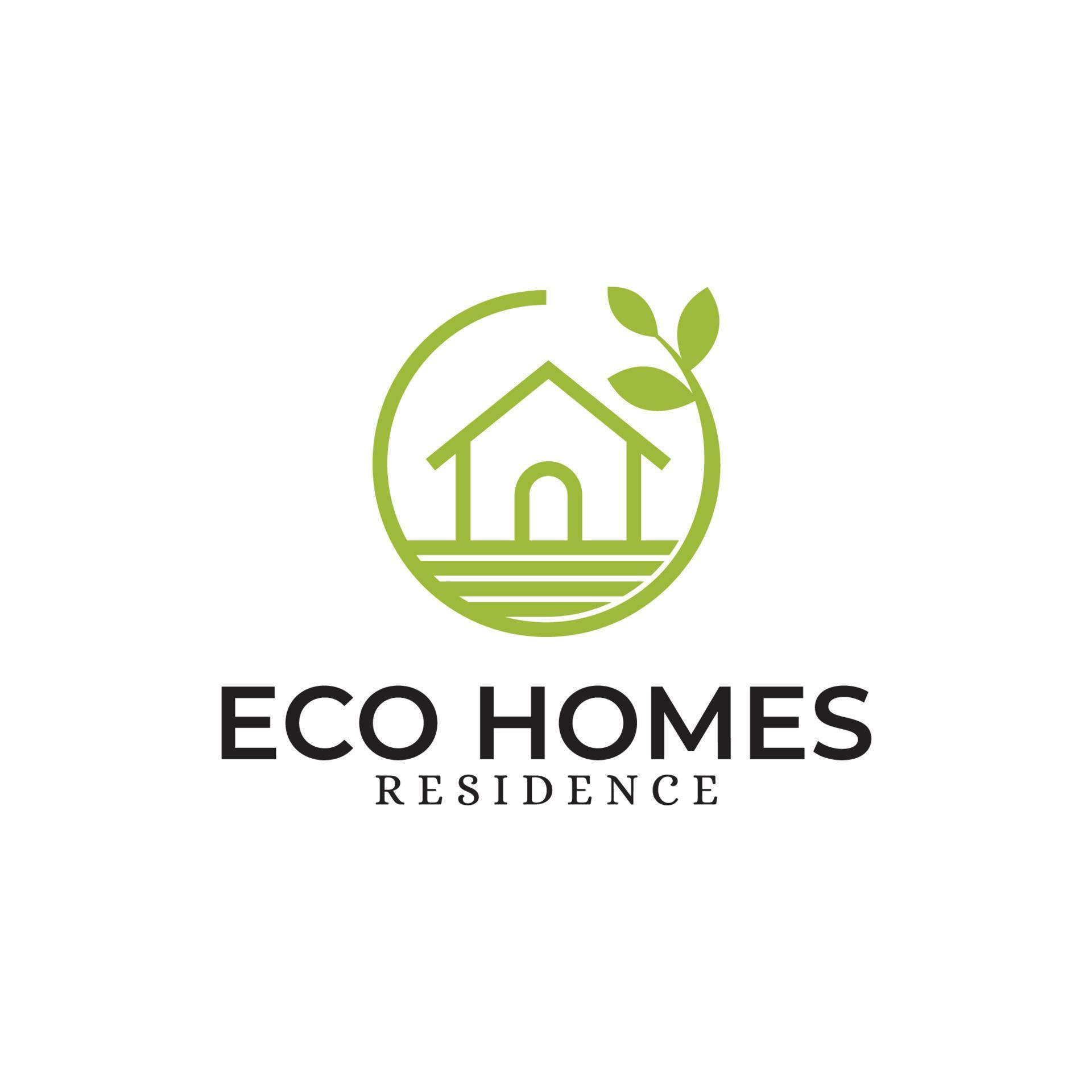 Eco Homes Logo Design Template Inspiration - Vector 14717478 Vector Art at Vecteezy