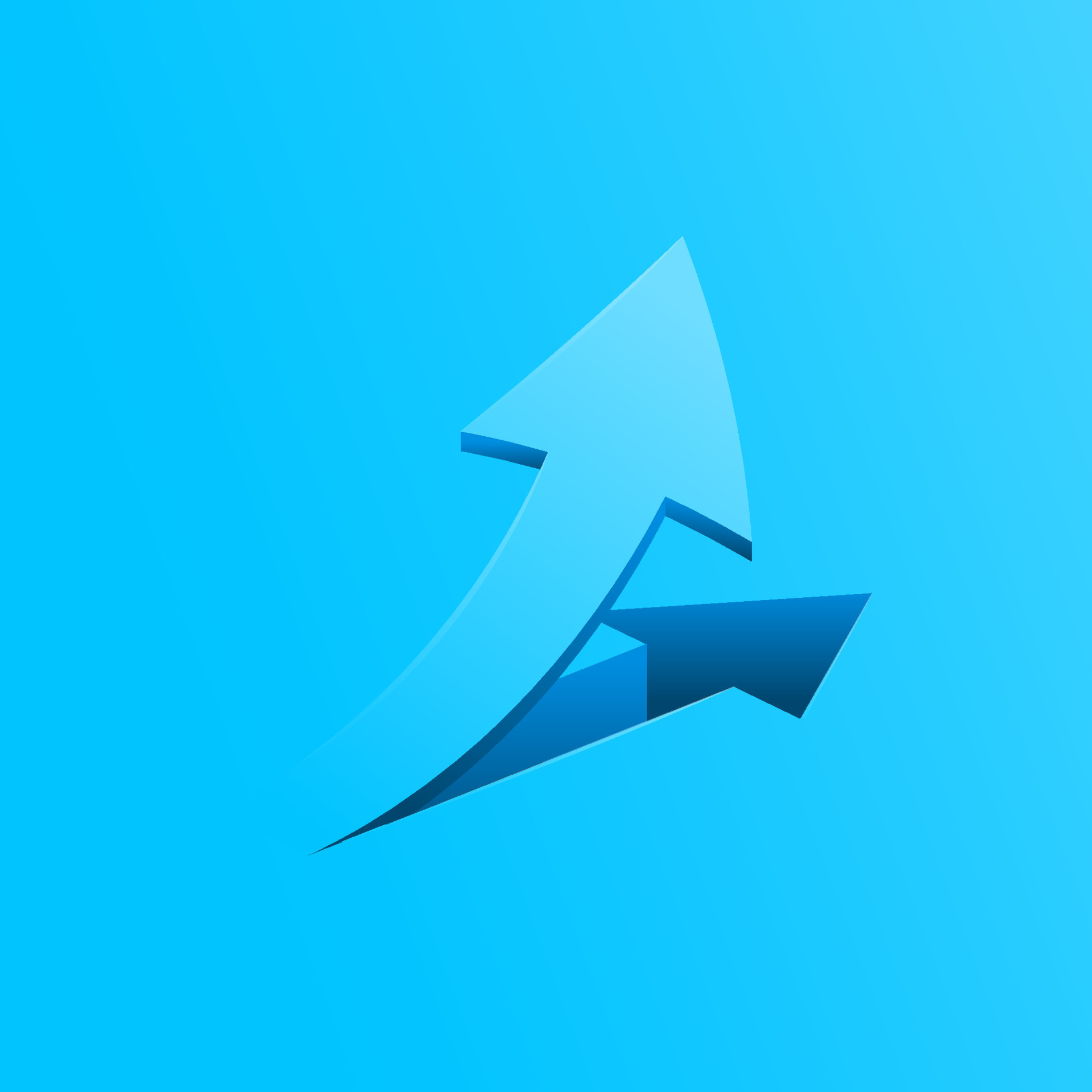 Blue arrow moving up. Blue background 14718668 Vector Art at Vecteezy