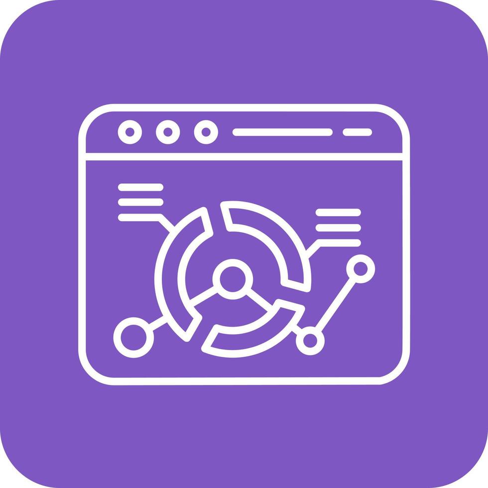 Web Analytics Line Round Corner Background Icons 14721589 Vector Art at ...