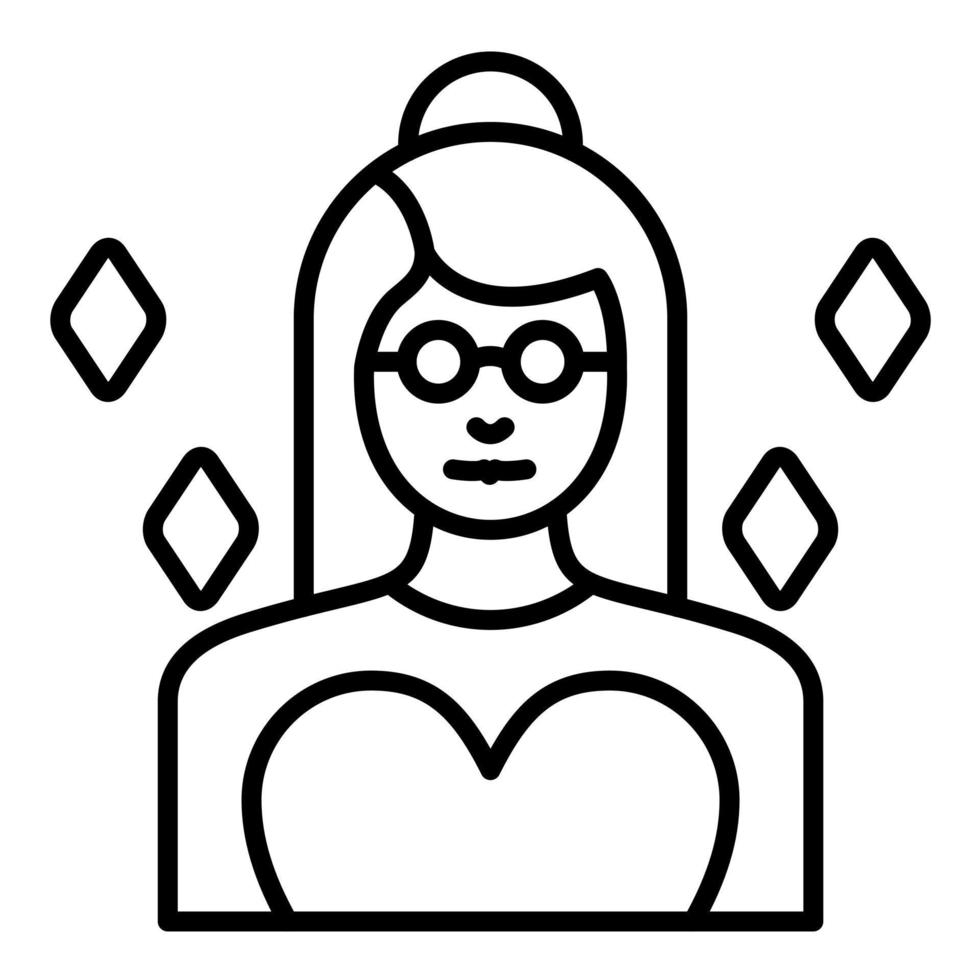 Supermodel Line Icon 14721820 Vector Art At Vecteezy