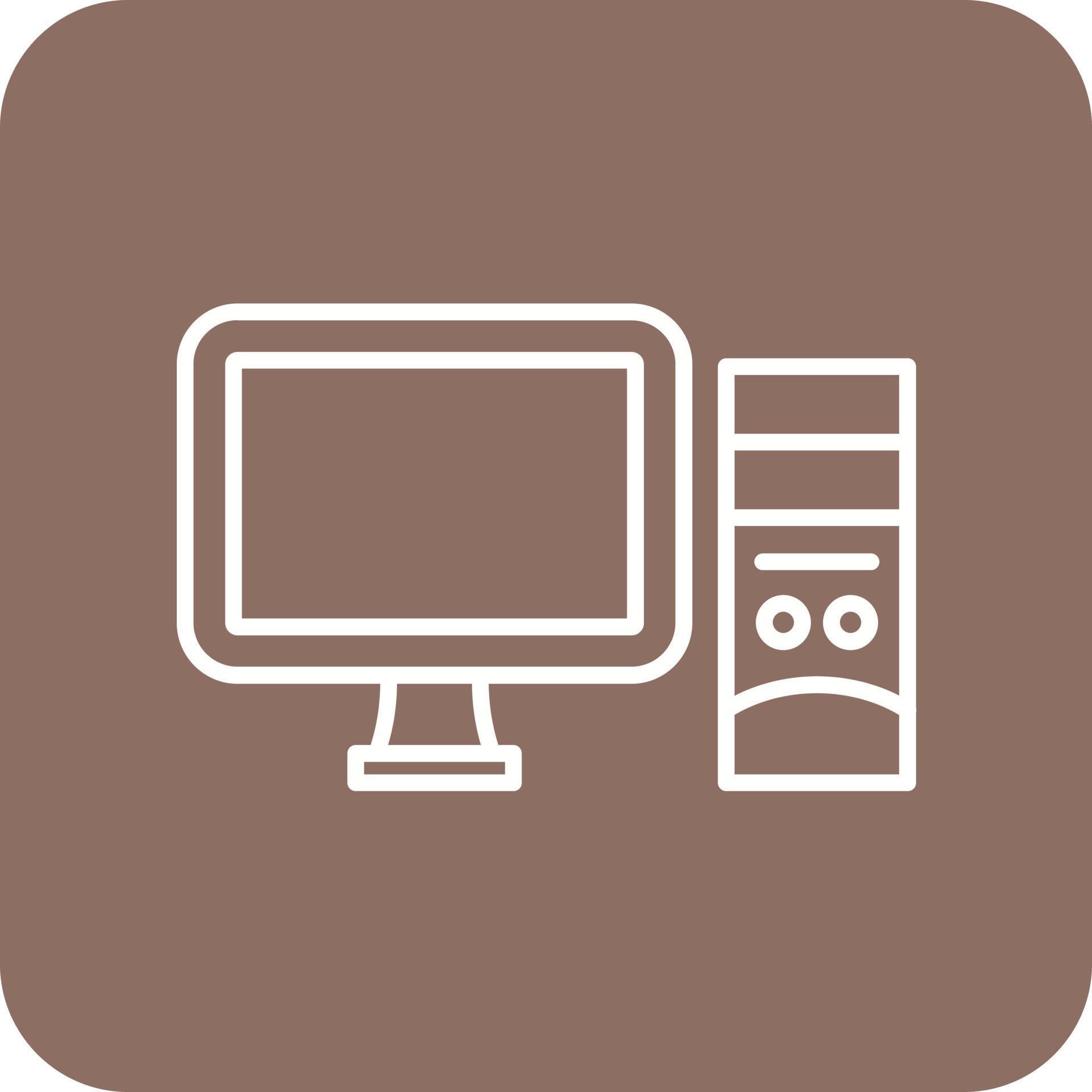 Computer Line Round Corner Background Icons 14722241 Vector Art at Vecteezy