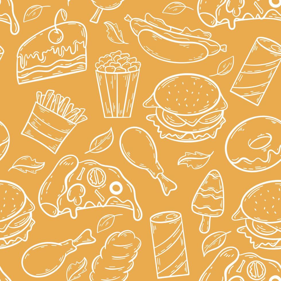 Fast food seamless pattern vector illustration 14723379 Vector Art at ... Fast food seamless pattern vector illustration 14723379 Vector Art at ...