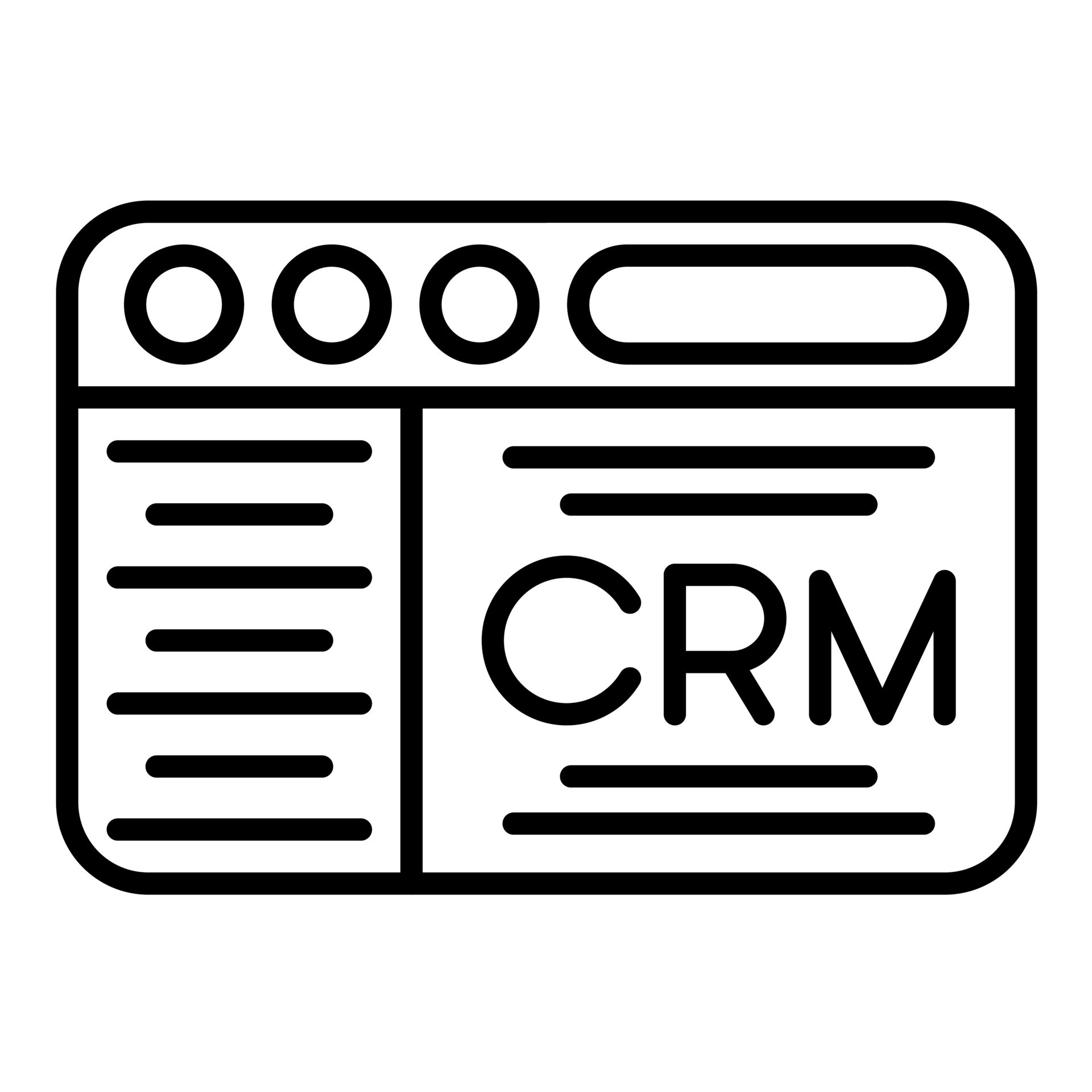Crm Line Icon 14723801 Vector Art at Vecteezy Crm Line Icon 14723801 Vector Art at Vecteezy