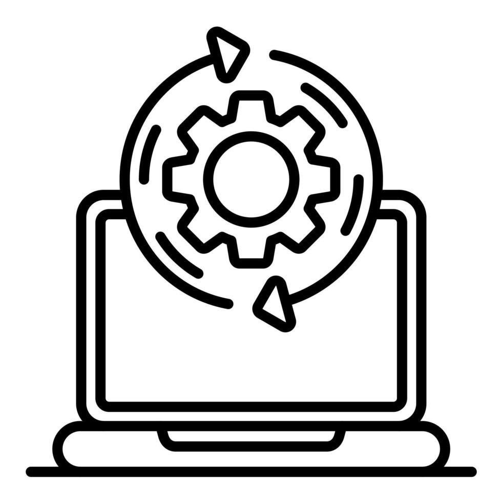 System Update Line Icon 14724329 Vector Art at Vecteezy