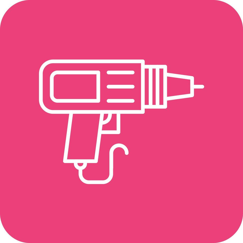 Drilling Machine Line Round Corner Background Icons 14724372 Vector Art at Vecteezy