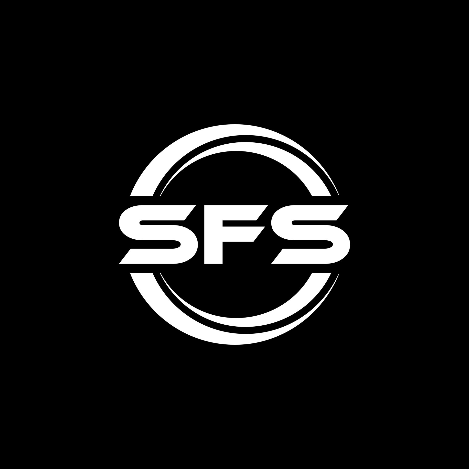 diseño del logotipo de la letra sfs en la ilustración. logotipo vectorial, diseños de caligrafía ...