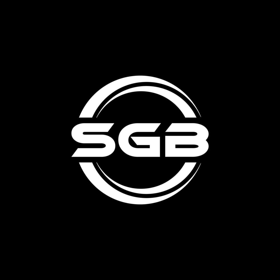 Sgb Letter Logo Design In Illustration Vector Logo Calligraphy Designs For Logo Poster