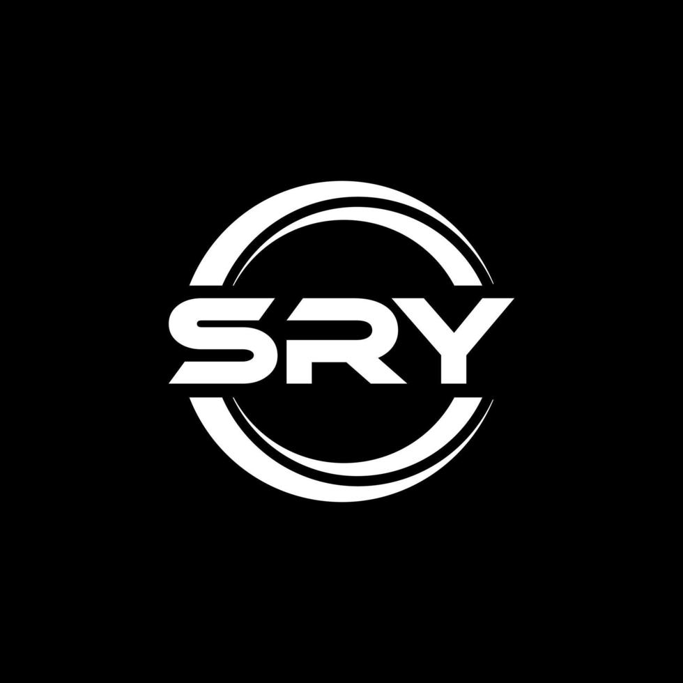 SRY letter logo design in illustration. Vector logo, calligraphy designs for logo, Poster ...