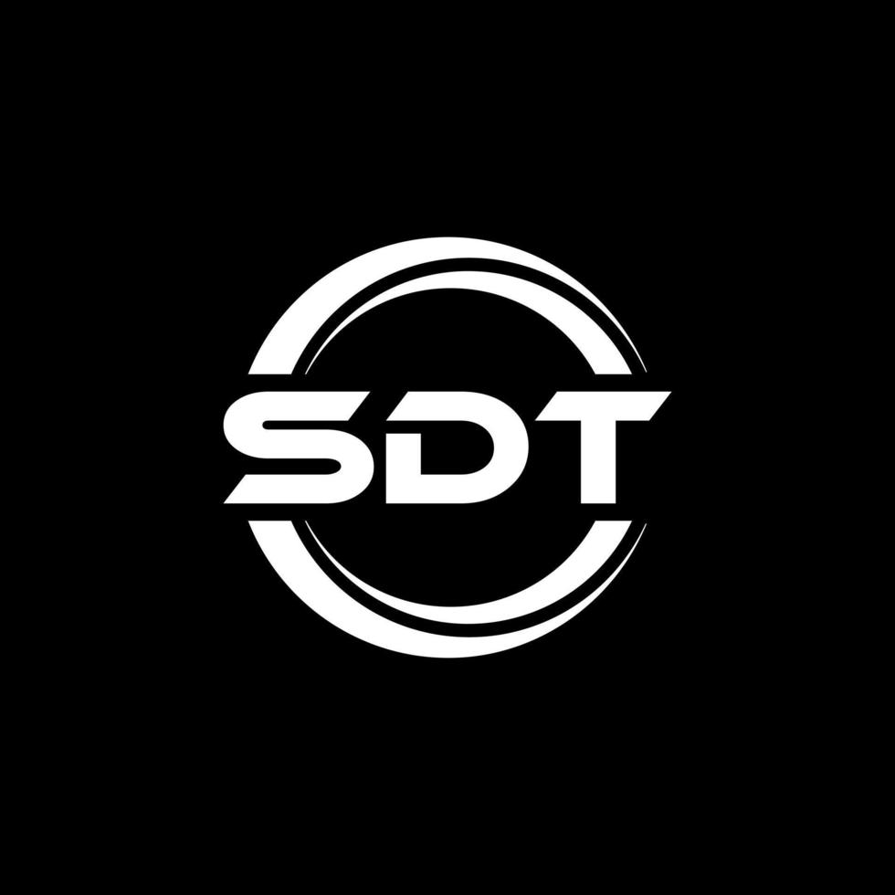 Sdt Letter Logo Design In Illustration Vector Logo Calligraphy Designs For Logo Poster