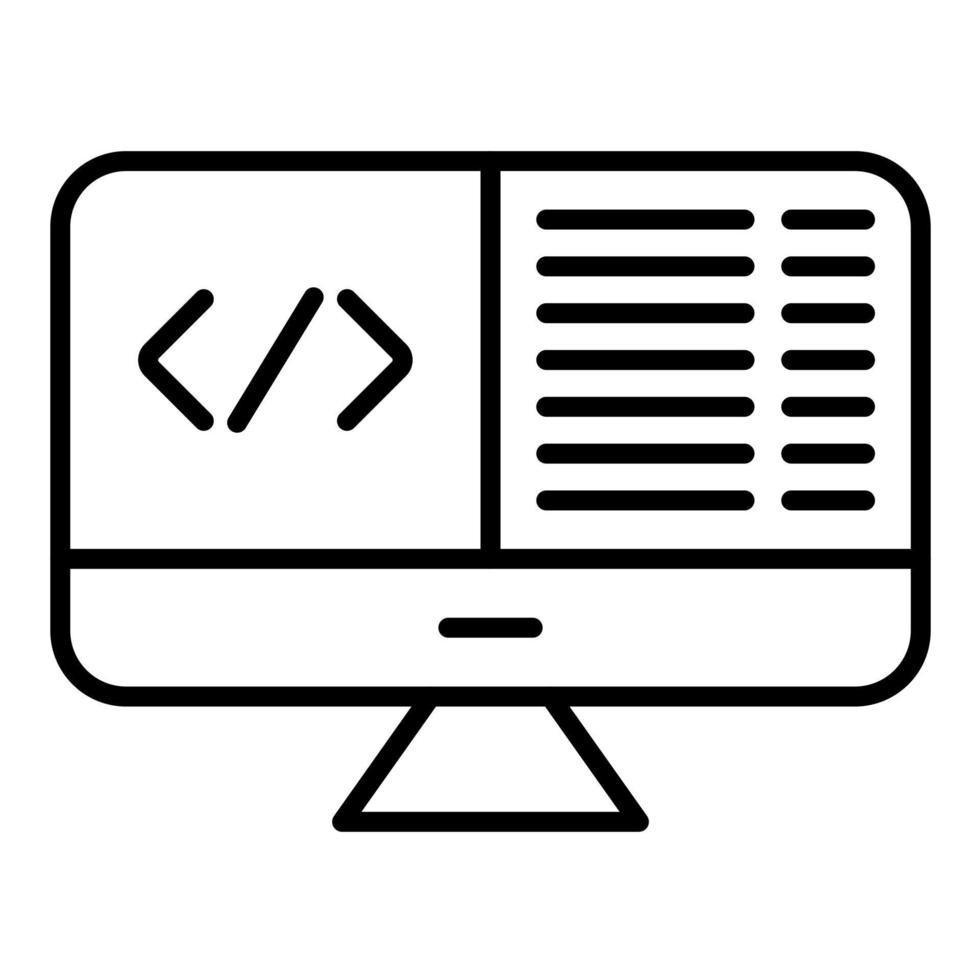 Web Programming Line Icon 14727088 Vector Art at Vecteezy