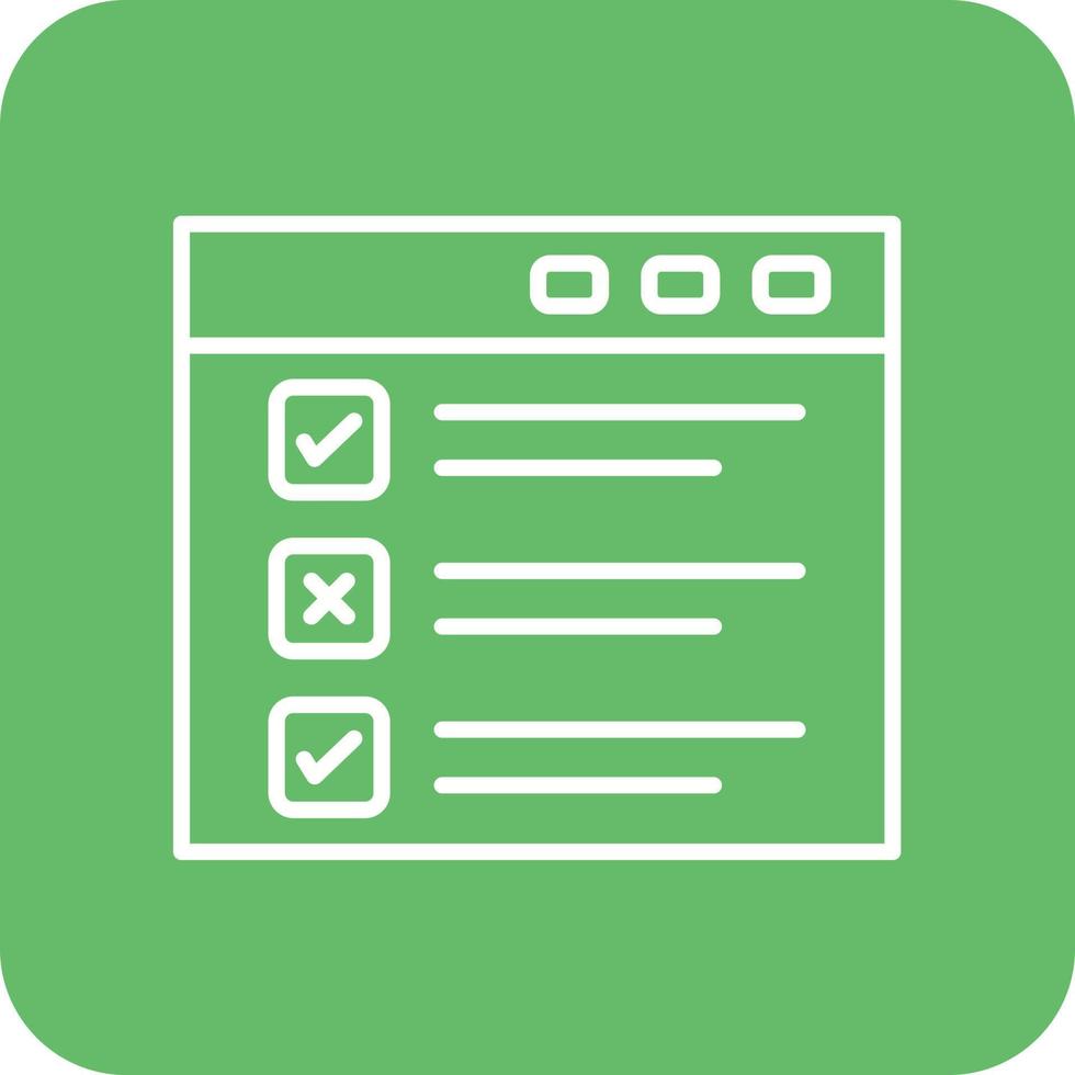 Tasks List Line Round Corner Background Icons 14727295 Vector Art at ...