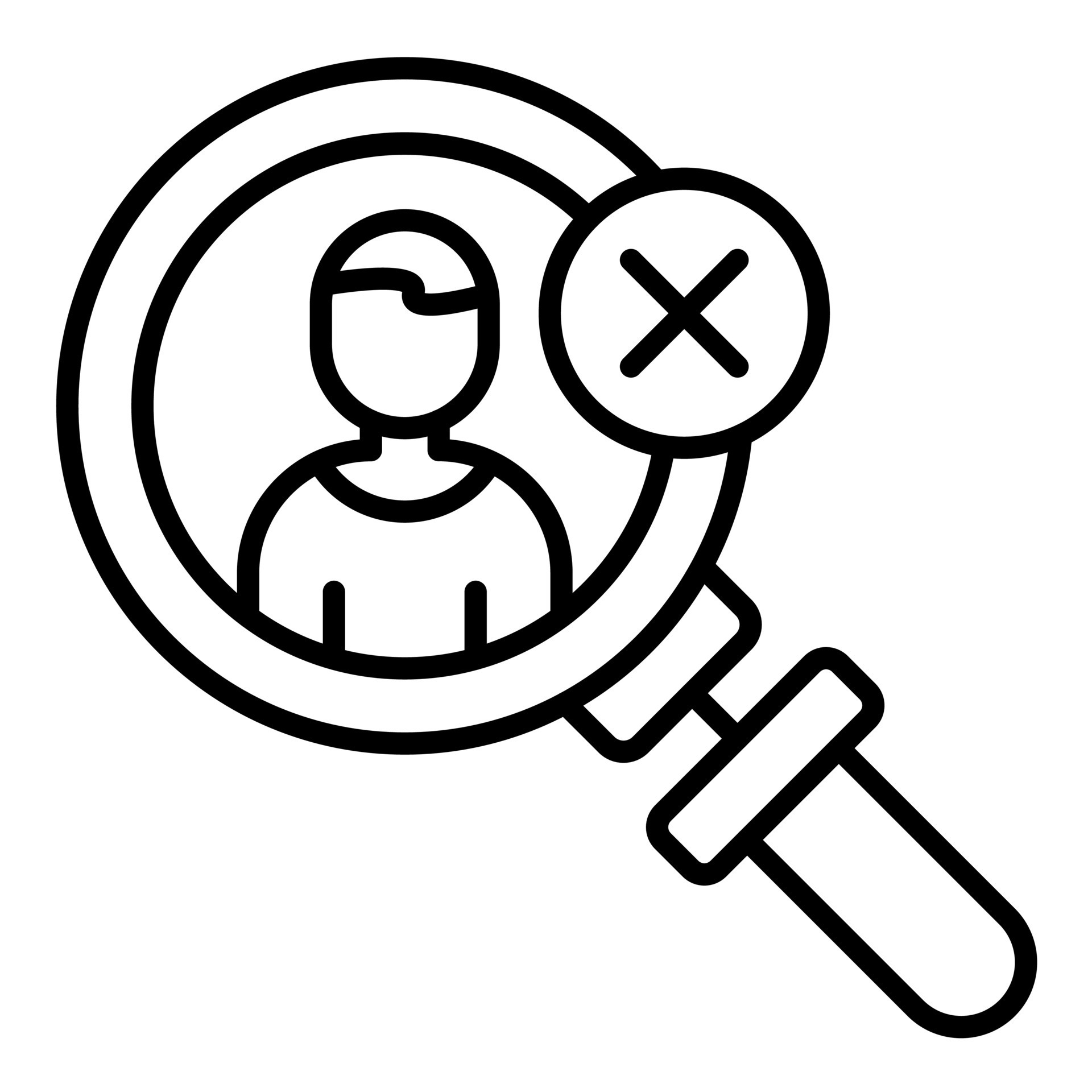 Not Suitable Candidate Line Icon 14728208 Vector Art At Vecteezy