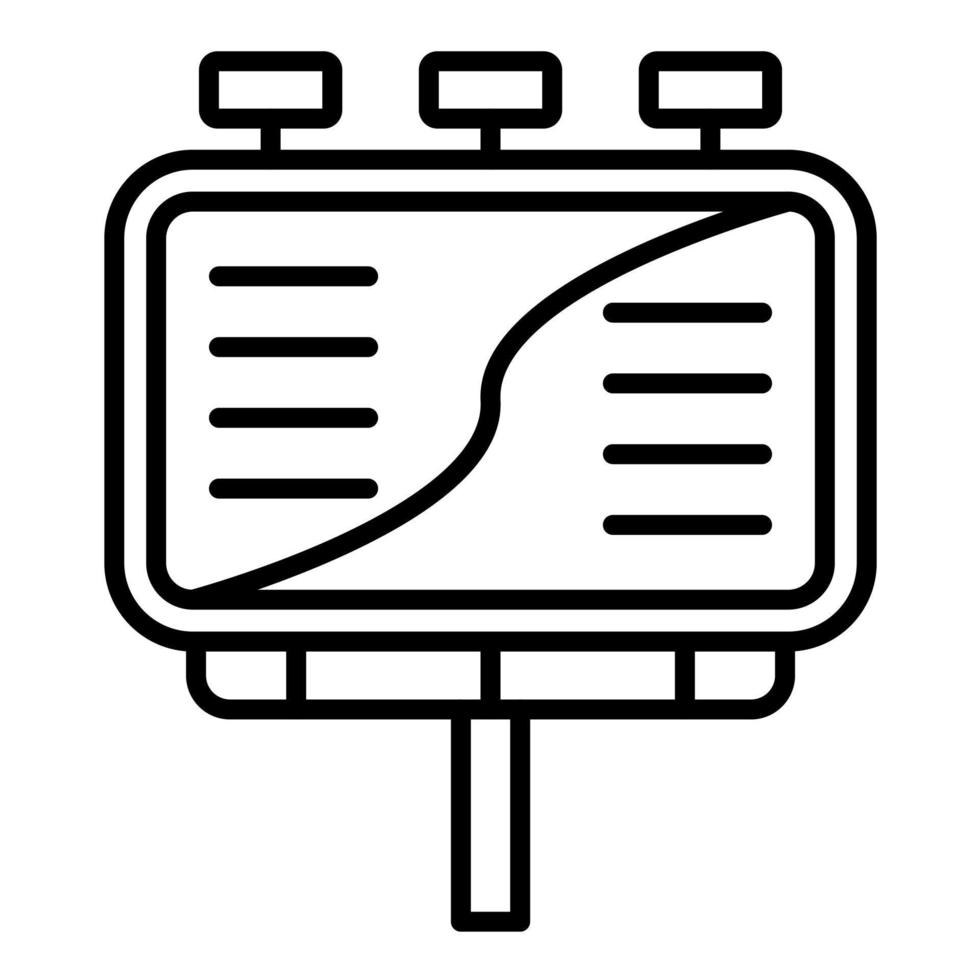 Billboard Line Icon 14728448 Vector Art At Vecteezy