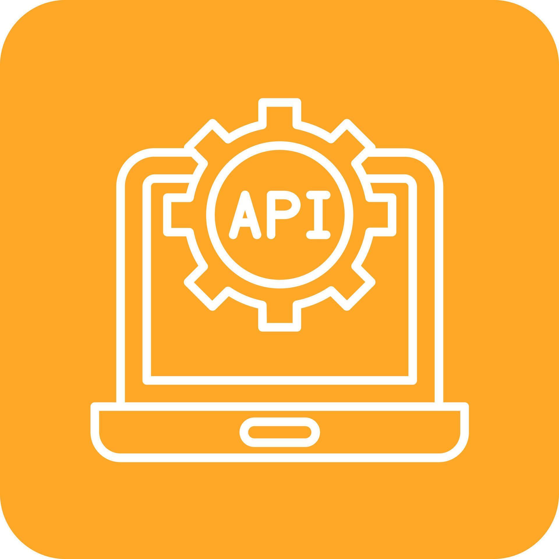 API Line Round Corner Background Icons 14729012 Vector Art at Vecteezy