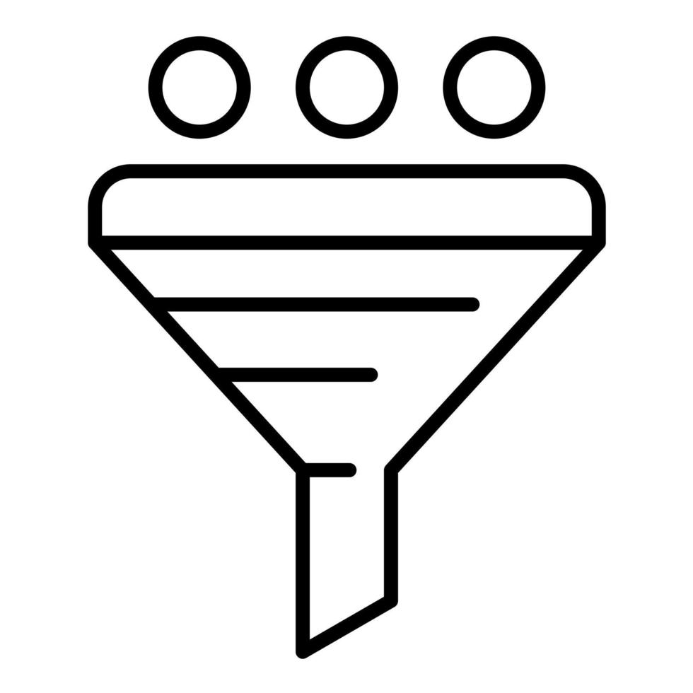 Data Filtering System Line Icon 14729628 Vector Art at Vecteezy