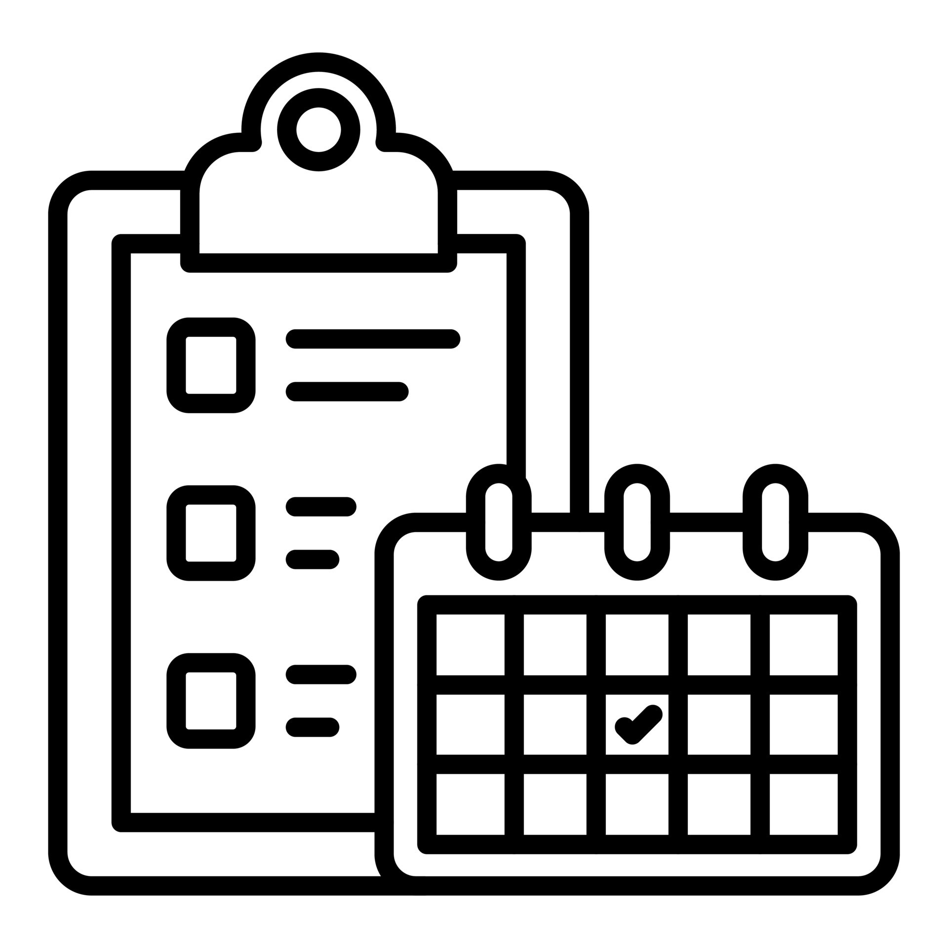 Tasks Schedule Line Icon 14730006 Vector Art at Vecteezy