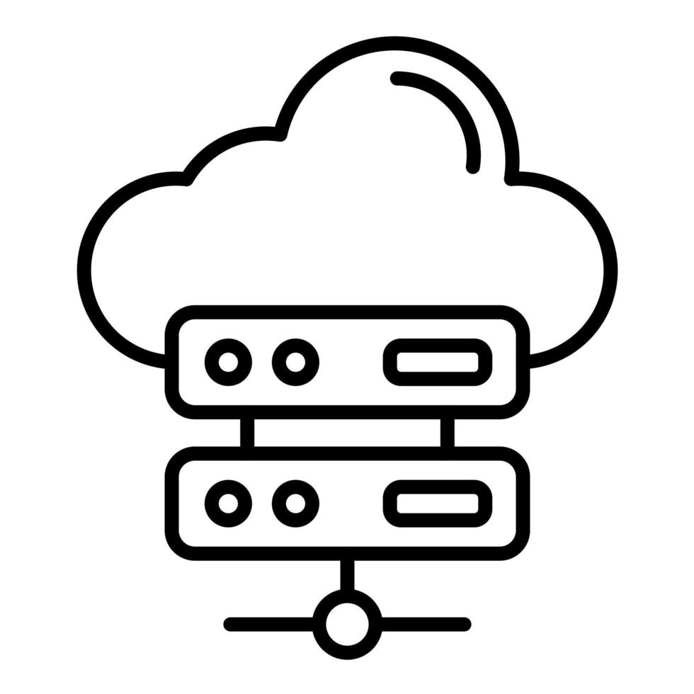 Cloud Computing Line Icon 14730372 Vector Art at Vecteezy